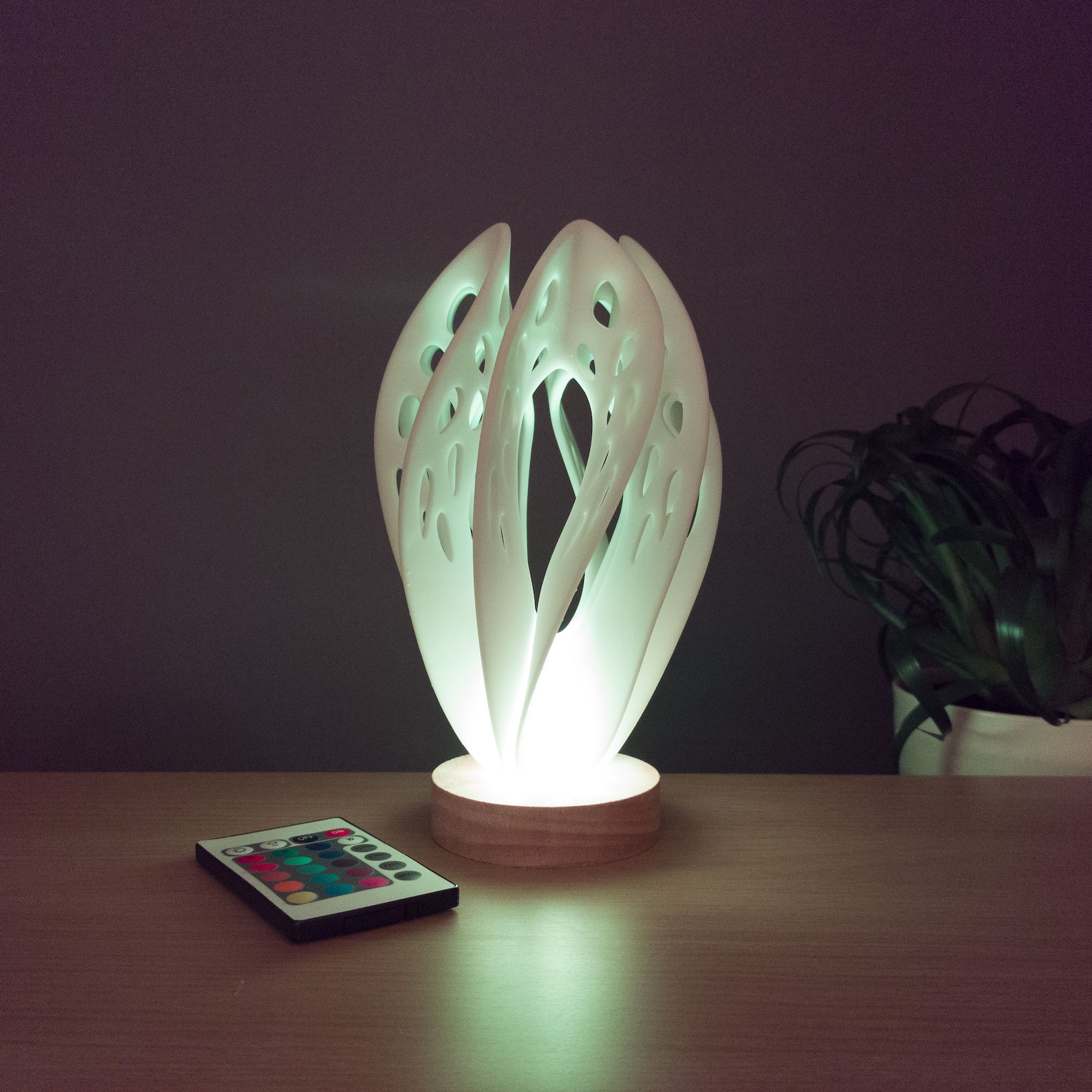 Tulip Shaped Desk Lamp Multicolored 3D Printed Modern Home - Etsy