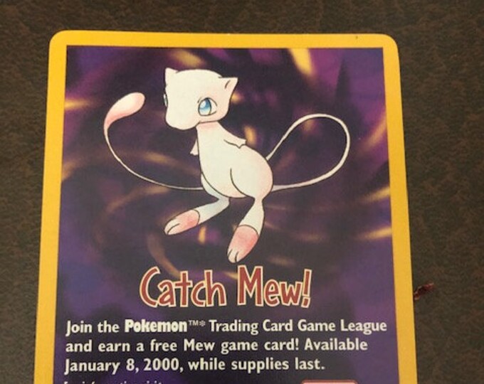 Vintagecatch Mew Pokemon Trading Card Promo for Pokemon Trading Card ...
