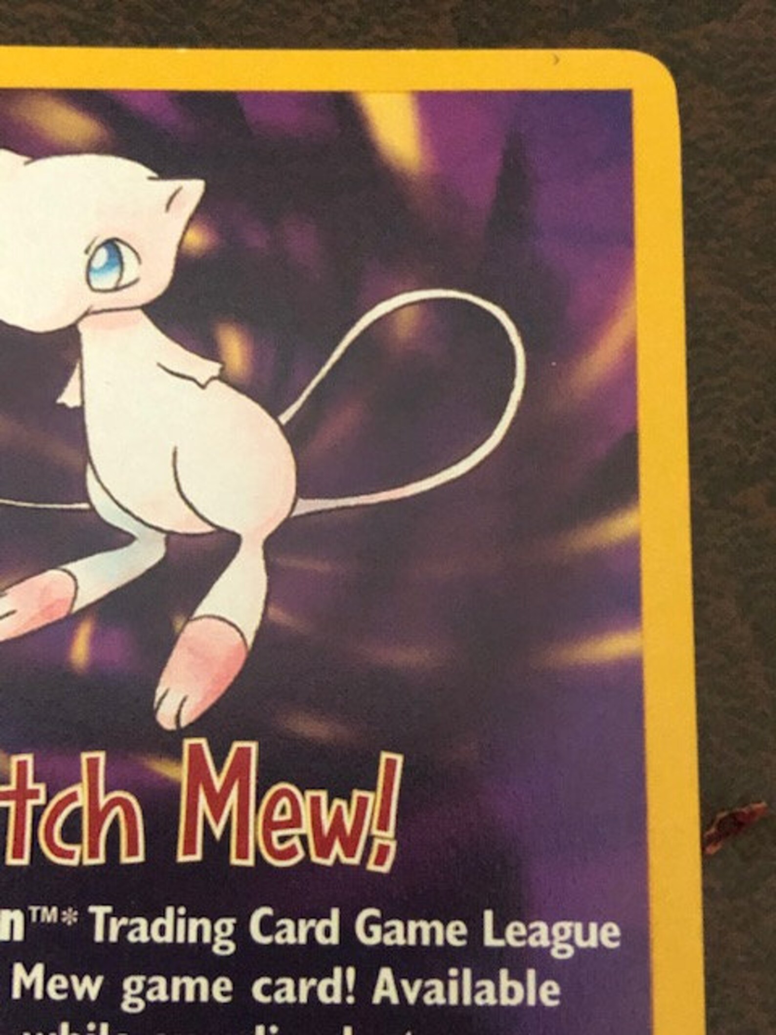 Vintagecatch Mew Pokemon Trading Card Promo for Pokemon Trading Card ...