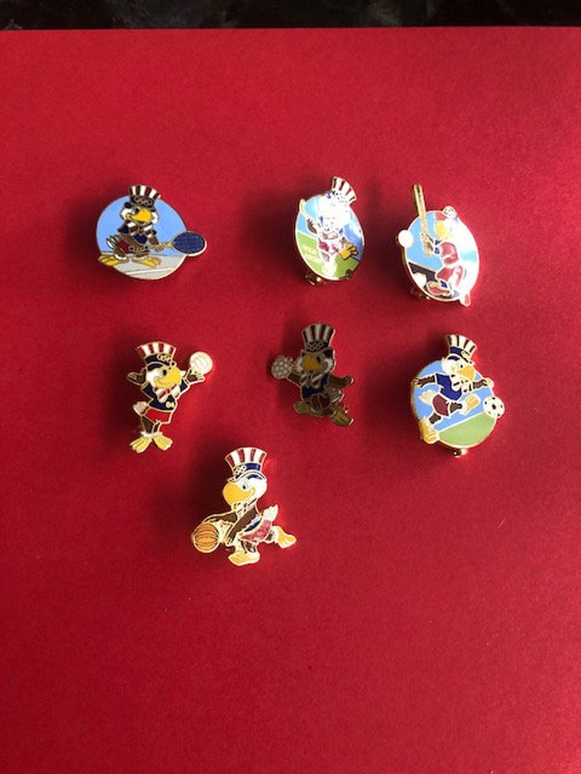 1984 Los Angeles Olympic Pins Sam the Eagle Limited Edition - Etsy