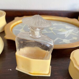 Vintage 1940's Ivory Dubarry Py-ra-lyn Celluloid Dresser Set, 14 Piece ...