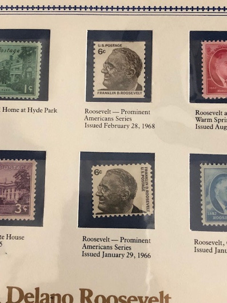 Vintage Postal Commemorative Society Franklin Delano Roosevelt ...
