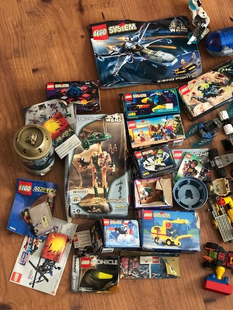 Reduced Huge Lot of Legos. Giant Box of Legos, 15-20 Sets, Vintage 1990 ...