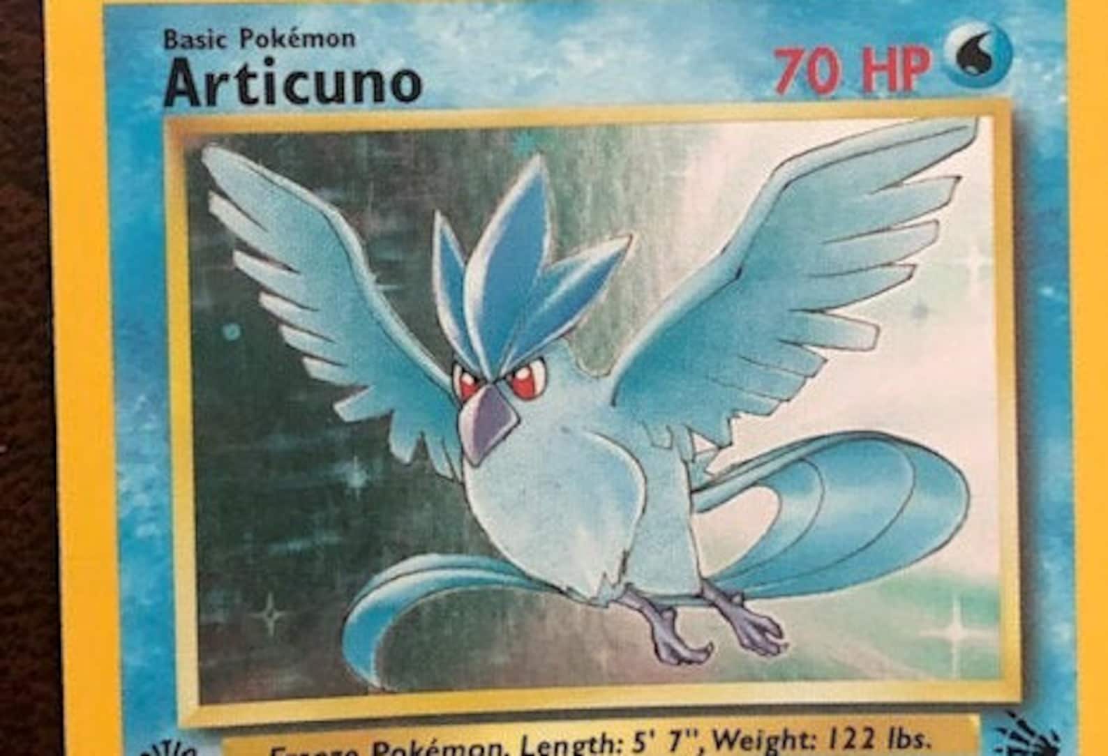 Pokemon Articuno Edition 1 Holographic Card, Wizards of the Coast 1999 ...