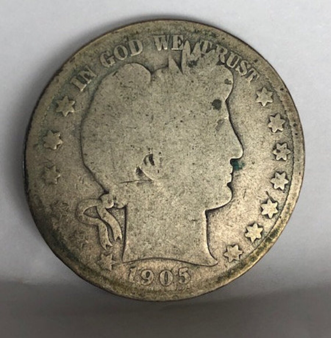 Four Genuine Barber Silver Half Dollars 1905 S 1906 D 1907 | Etsy