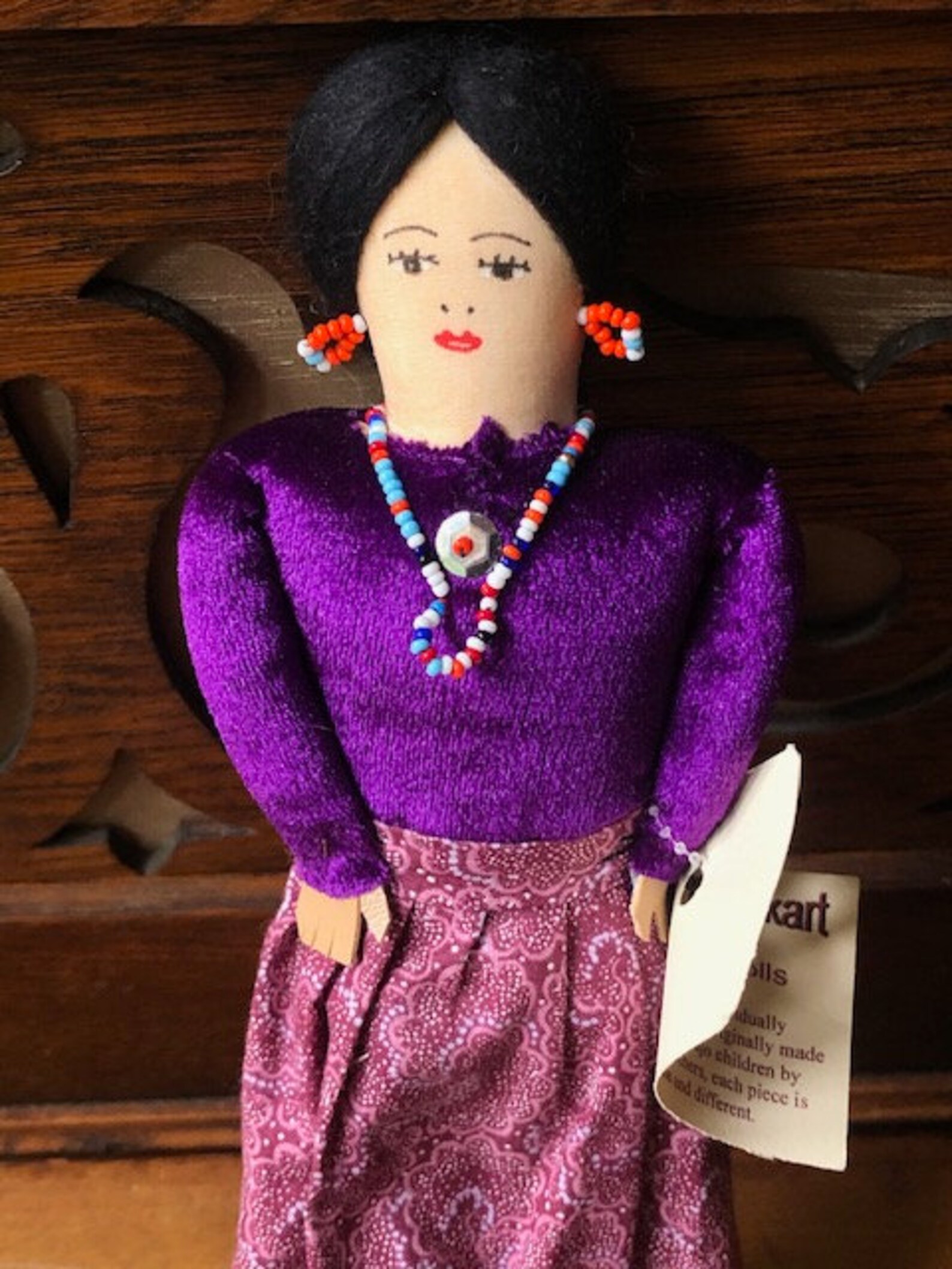 Vintage Navajo Folk Art Doll Handmade by Alice Hale Navaho - Etsy
