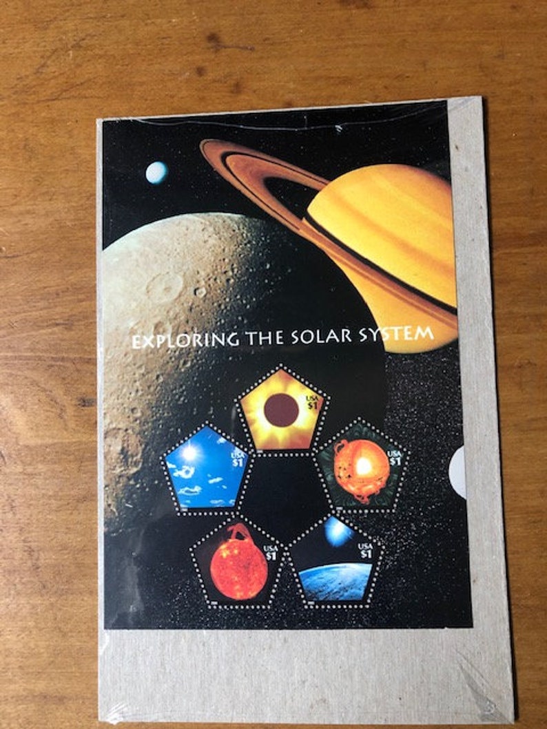 Full Block of 5 Exploring the Solar System Stamps, Year 2000, One ...