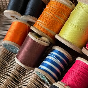 Vintage Wooden Fishing Spools of Rod Winding Fly Tying Thread, 14 ...