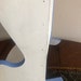 White and Blue Hand Painted Wooden Rocking Doll Bench - Etsy