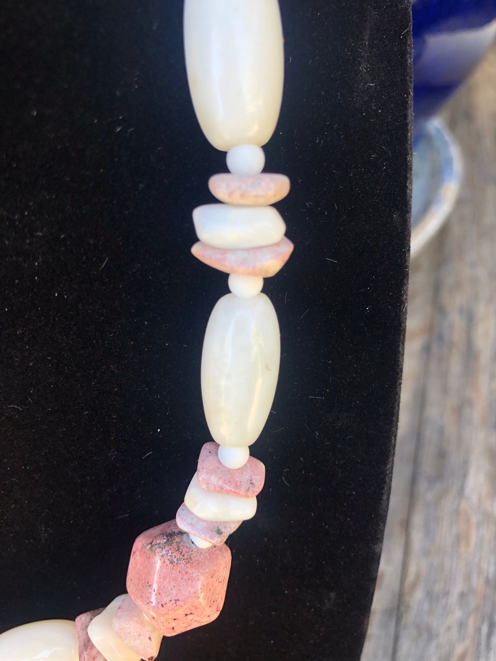 Vintage Karla Jordan Agate and Quartz 16" Choker, Nature Jewelry ...
