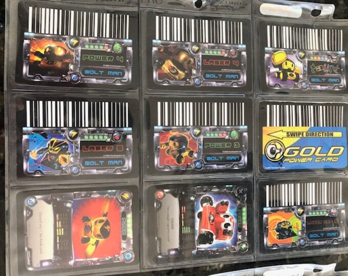 Vintage Rumble Robots Power Cards, Two Sleeves, 18 Cards Includes 1 ...