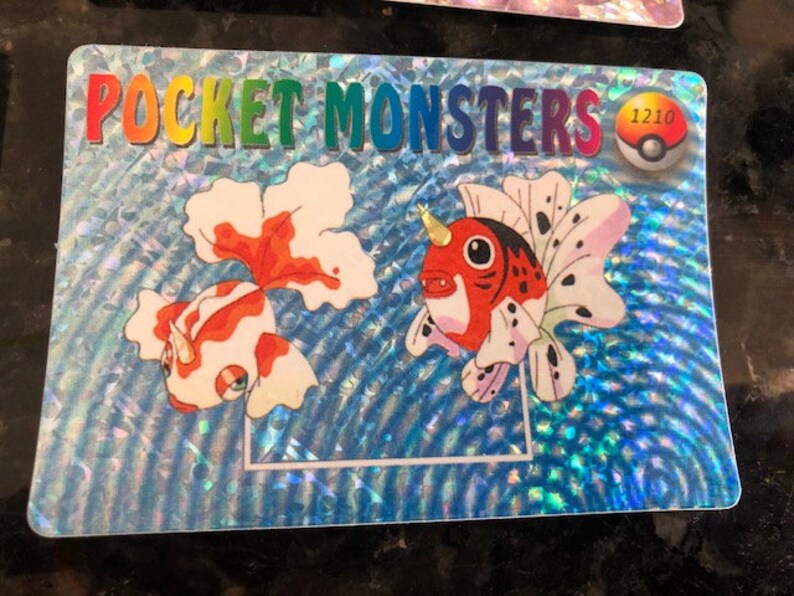 Japanese Pocket Monsters Vending Prism Holo Trading Stickers With Holo ...
