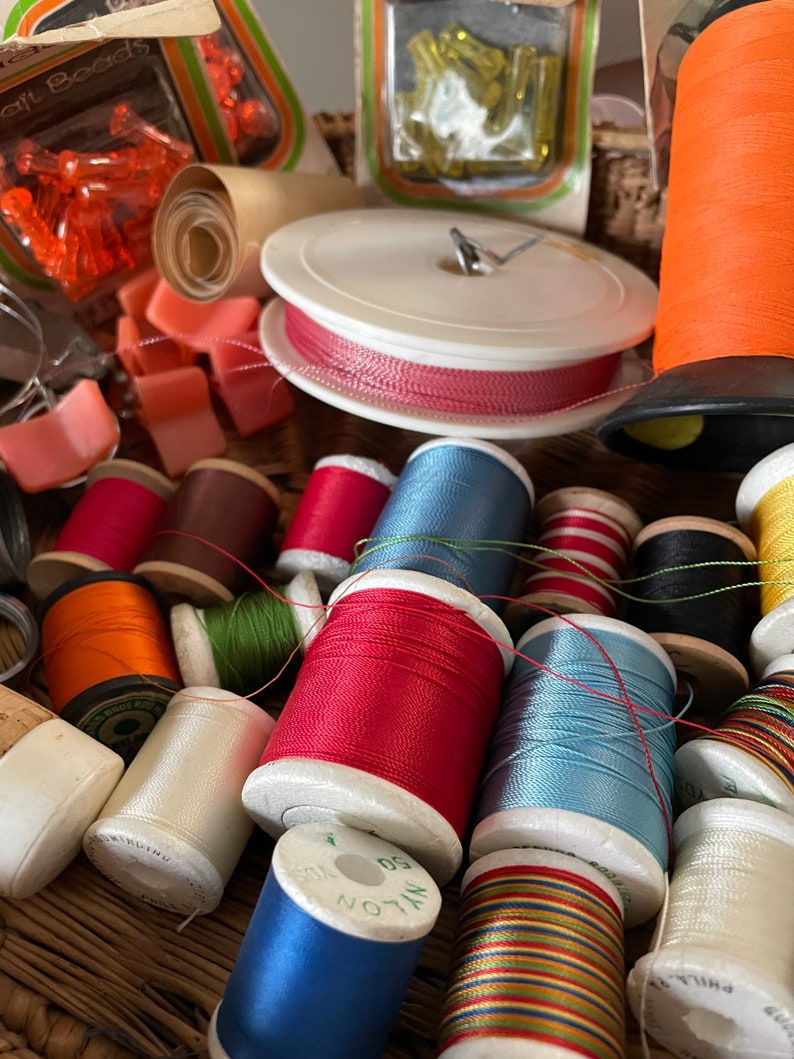 Vintage Fishing Spools of Rod Winding Fly Tying Thread and - Etsy