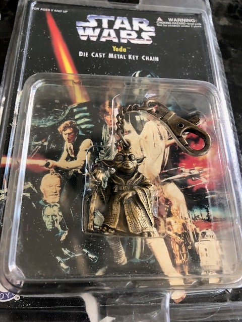 Vintage Star Wars 2 Key Chains Yoda Die Cast Metal and C 3PO - Etsy