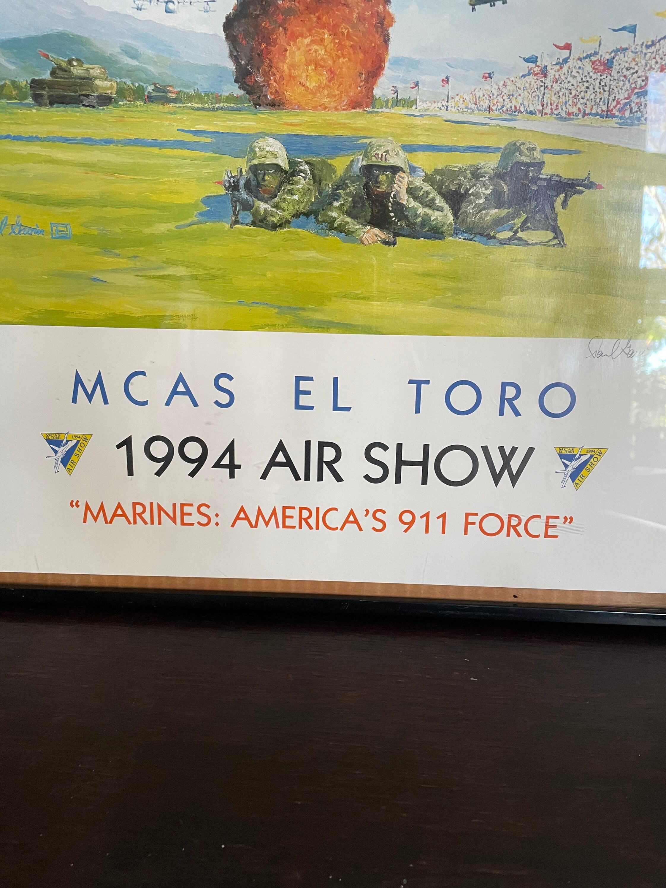 Vintage MCAS El Toro 1994 Air Show Poster, "marines: America's 911 ...
