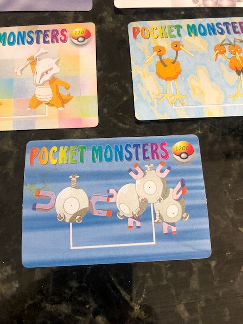 Japanese Pocket Monsters Vending Prism Holo Trading Stickers With Holo ...