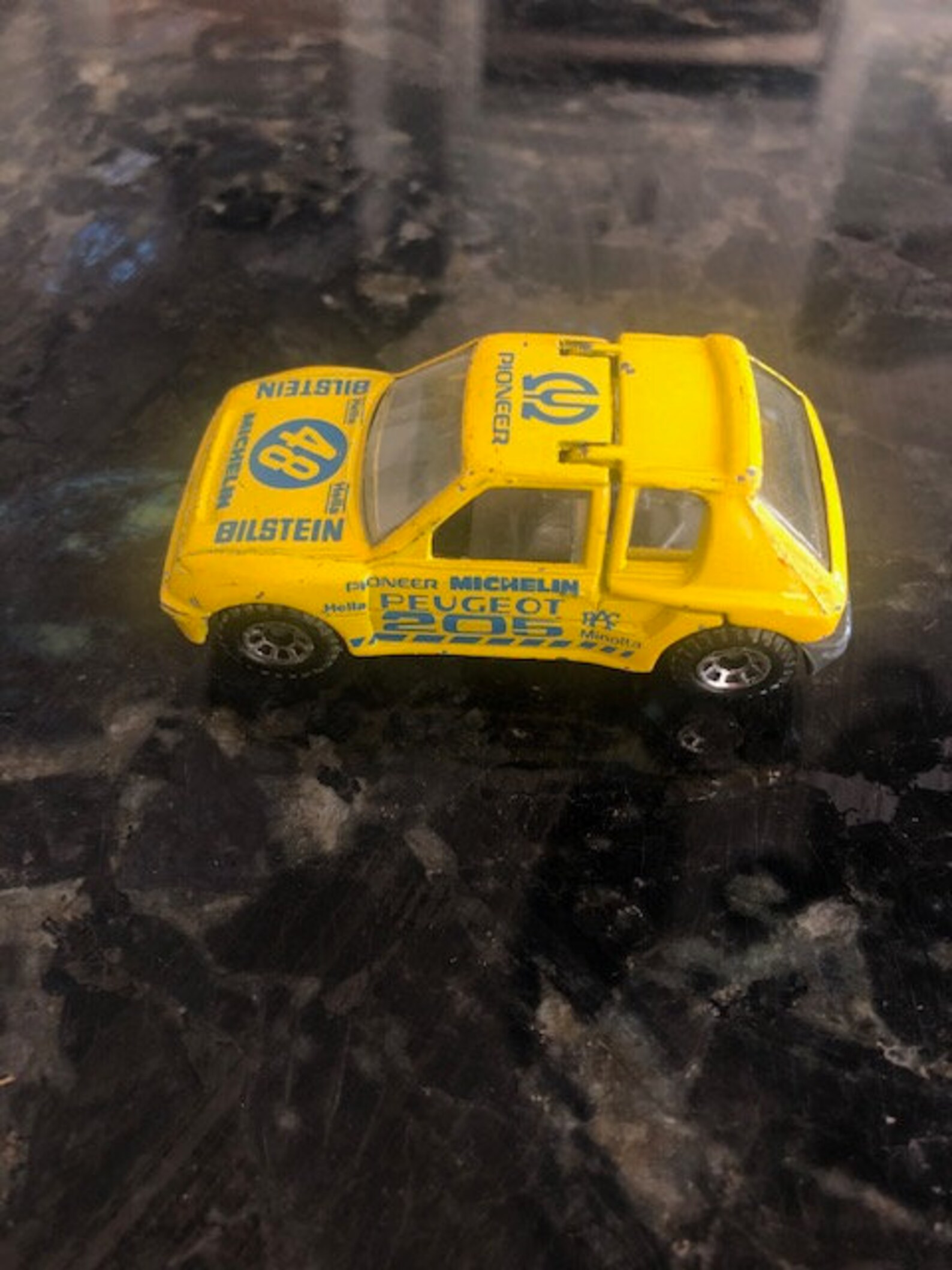 1984 Matchbox Yellow Peugeot 205 Turbo 16 With 48 Michelin - Etsy