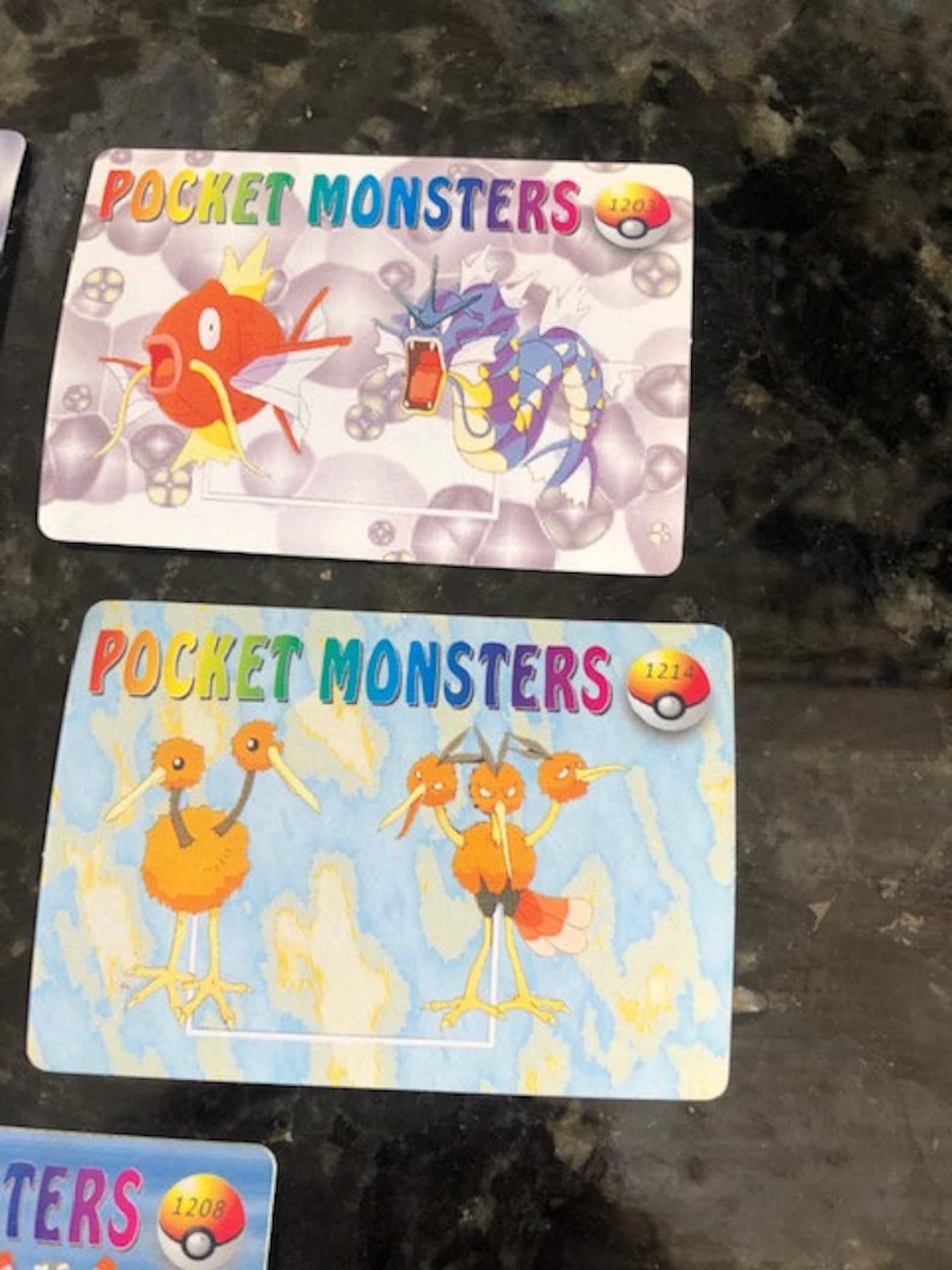 Japanese Pocket Monsters Vending Prism Holo Trading Stickers With Holo ...