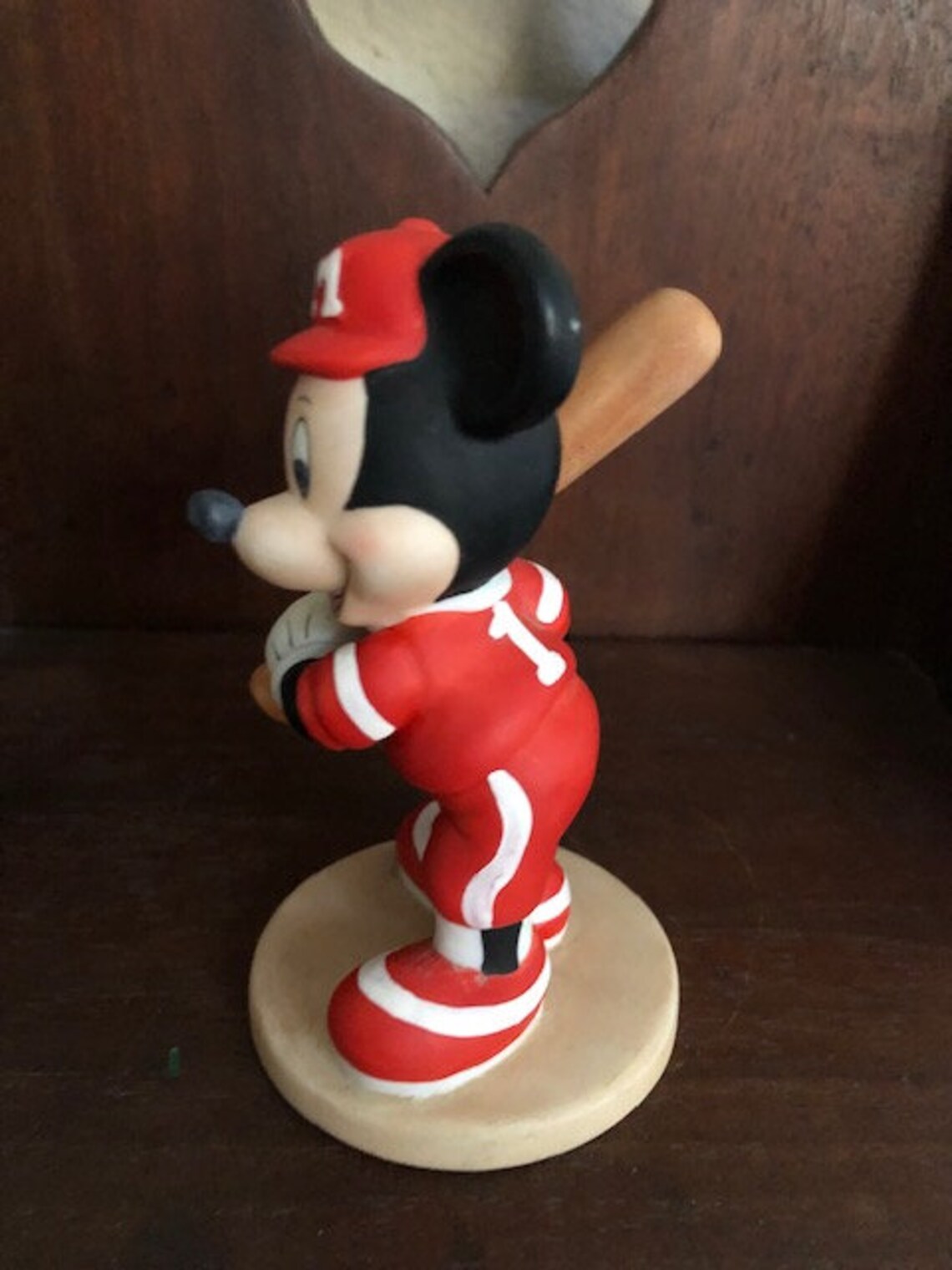 Mickey Mouse Porcelain Baseball Figurine Number 1 Made in | Etsy