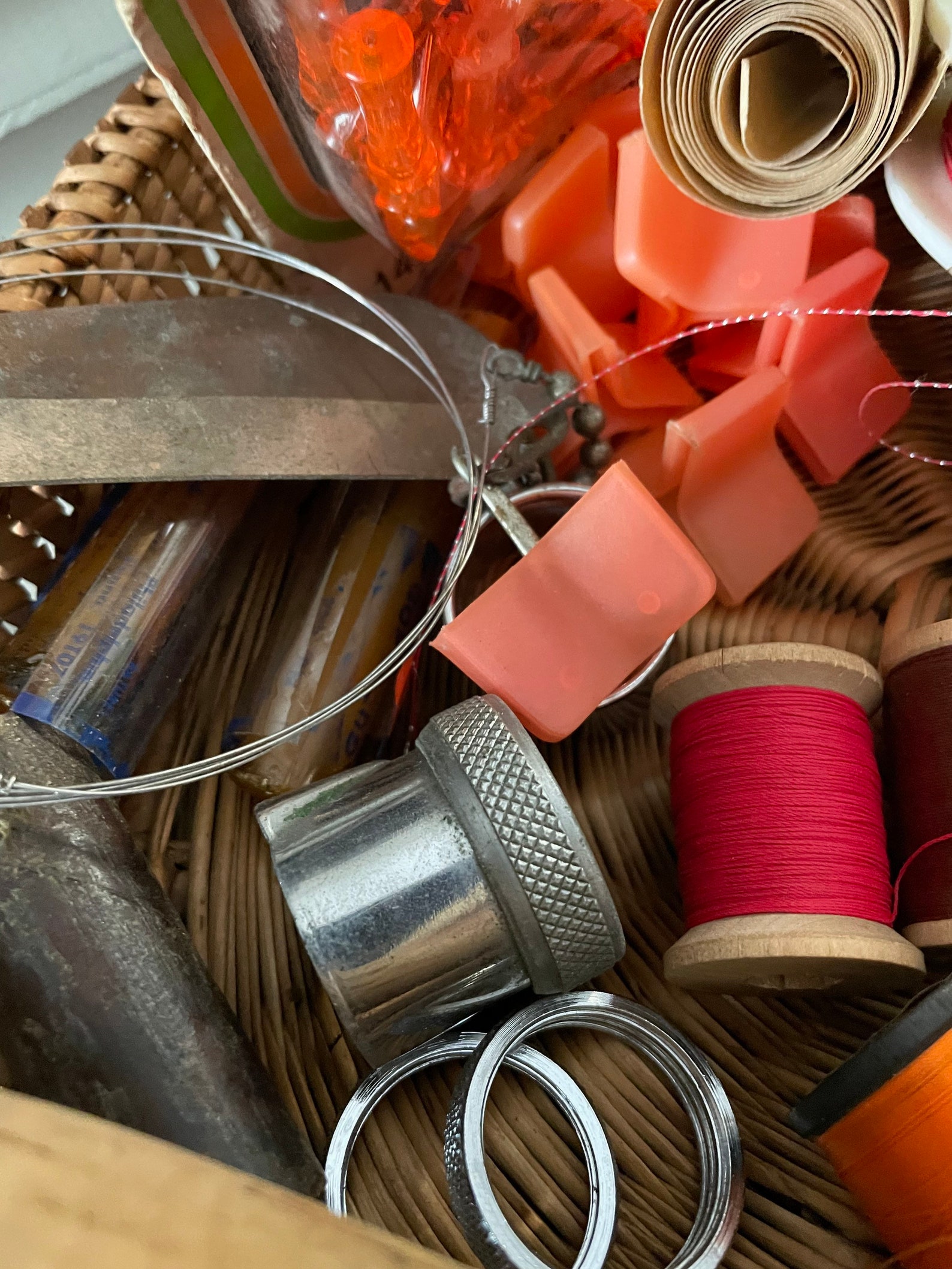 Vintage Fishing Spools of Rod Winding Fly Tying Thread and - Etsy