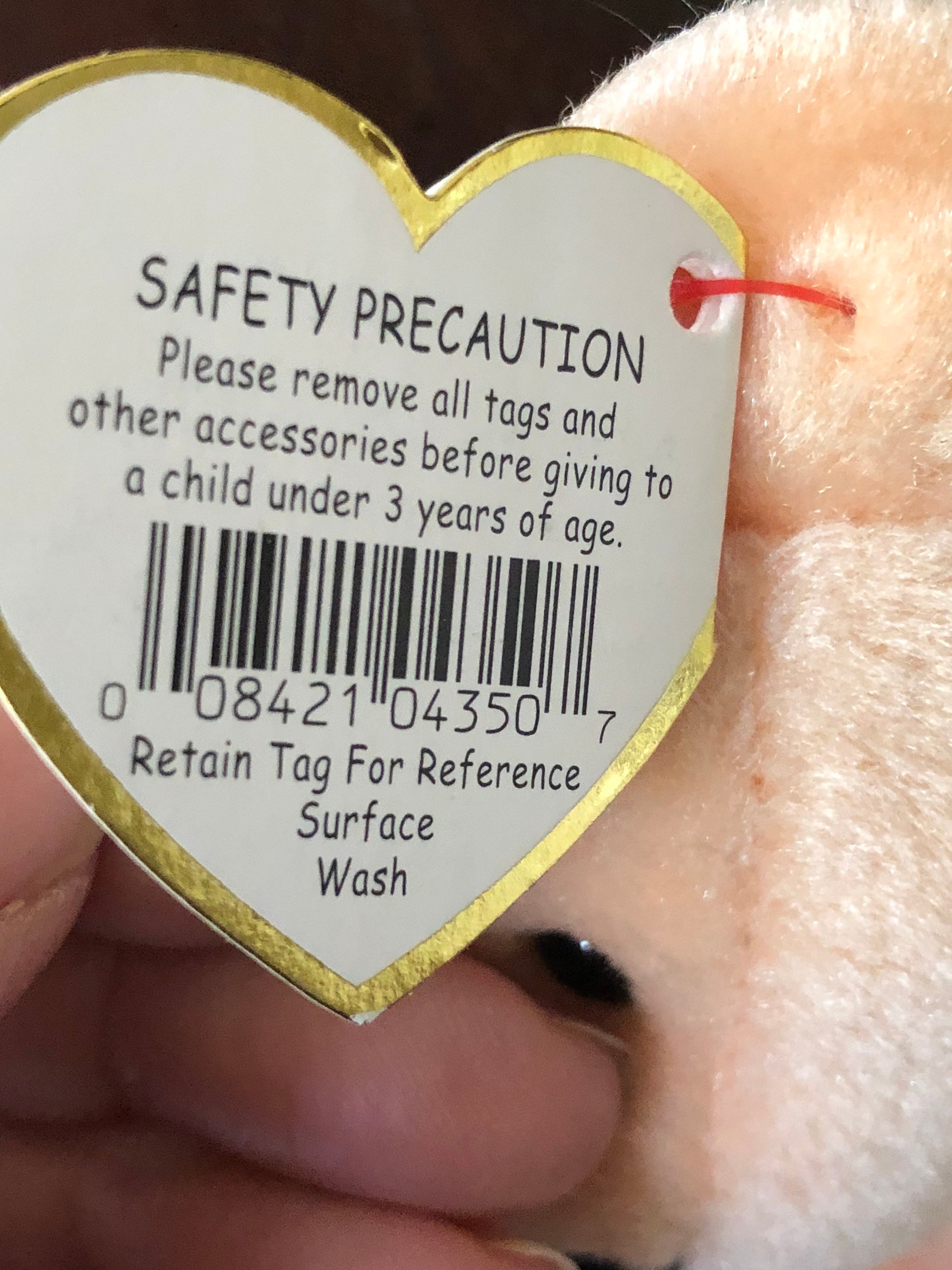 Vintage Ty Beanie Baby Dearest Bear, Mother's Day Beanie Baby ...