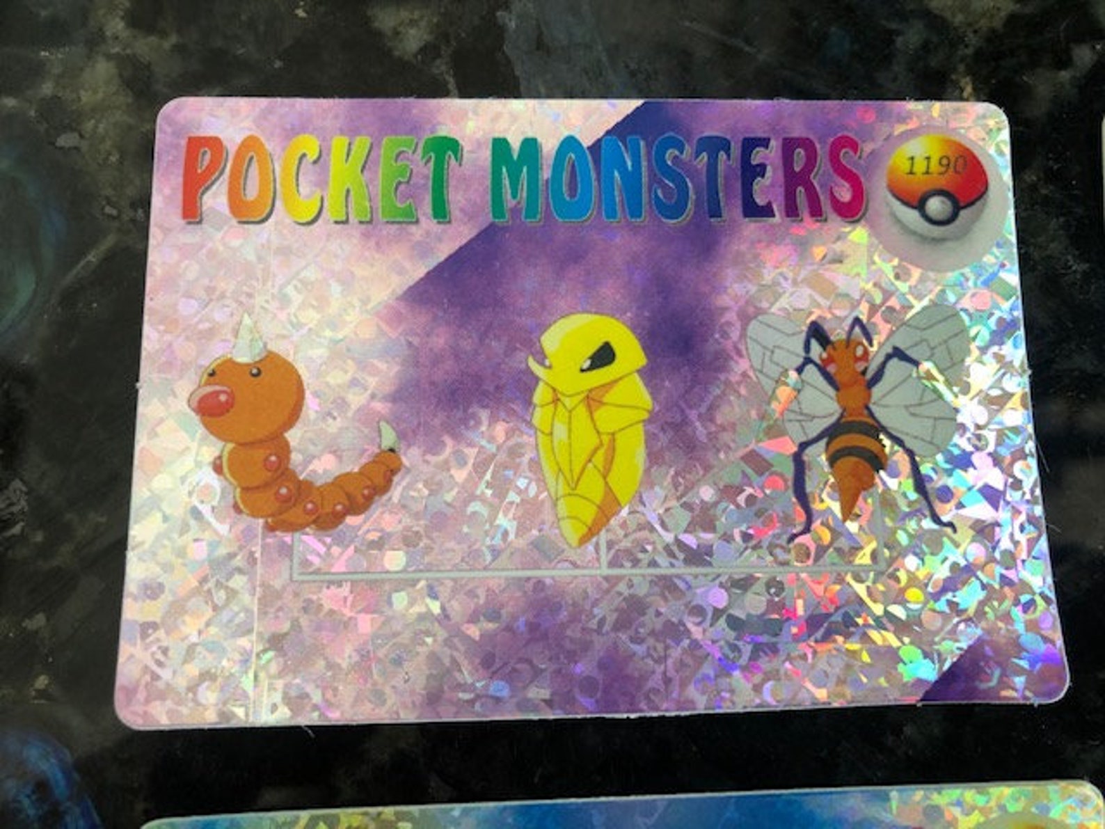 Japanese Pocket Monsters Vending Prism Holo Trading Stickers With Holo ...