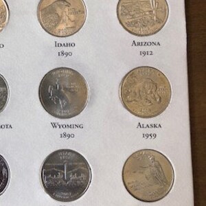 Vintage 1999 Littleton Custom Coin Album Filled With Quarters From All ...