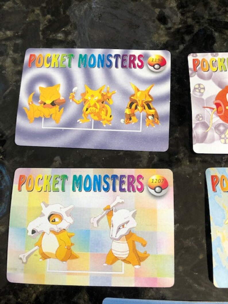 Japanese Pocket Monsters Vending Prism Holo Trading Stickers With Holo ...