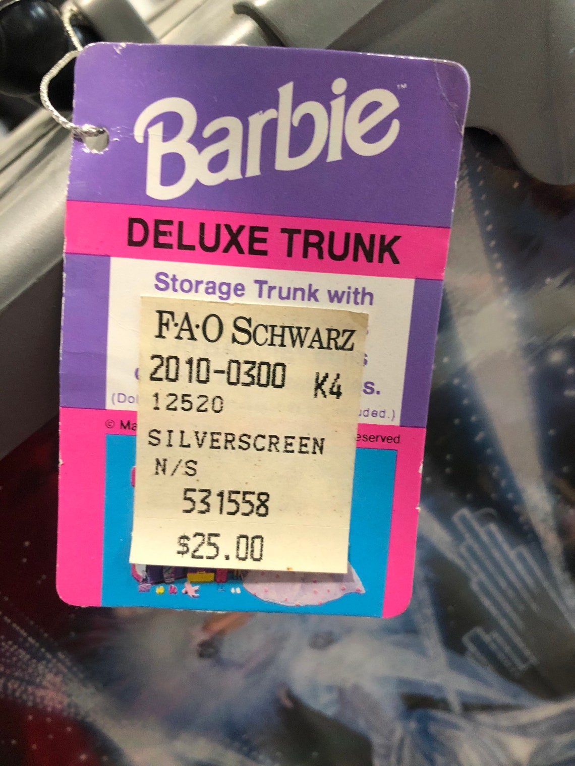 Vintage Silver Screen Barbie Storage Trunk FAO Schwarz Fifth | Etsy