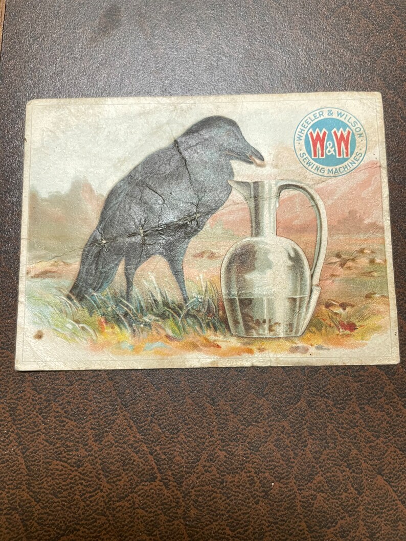 Antique 1800's Wheeler & Wilson Sewing Machines Advertising Trade Card ...