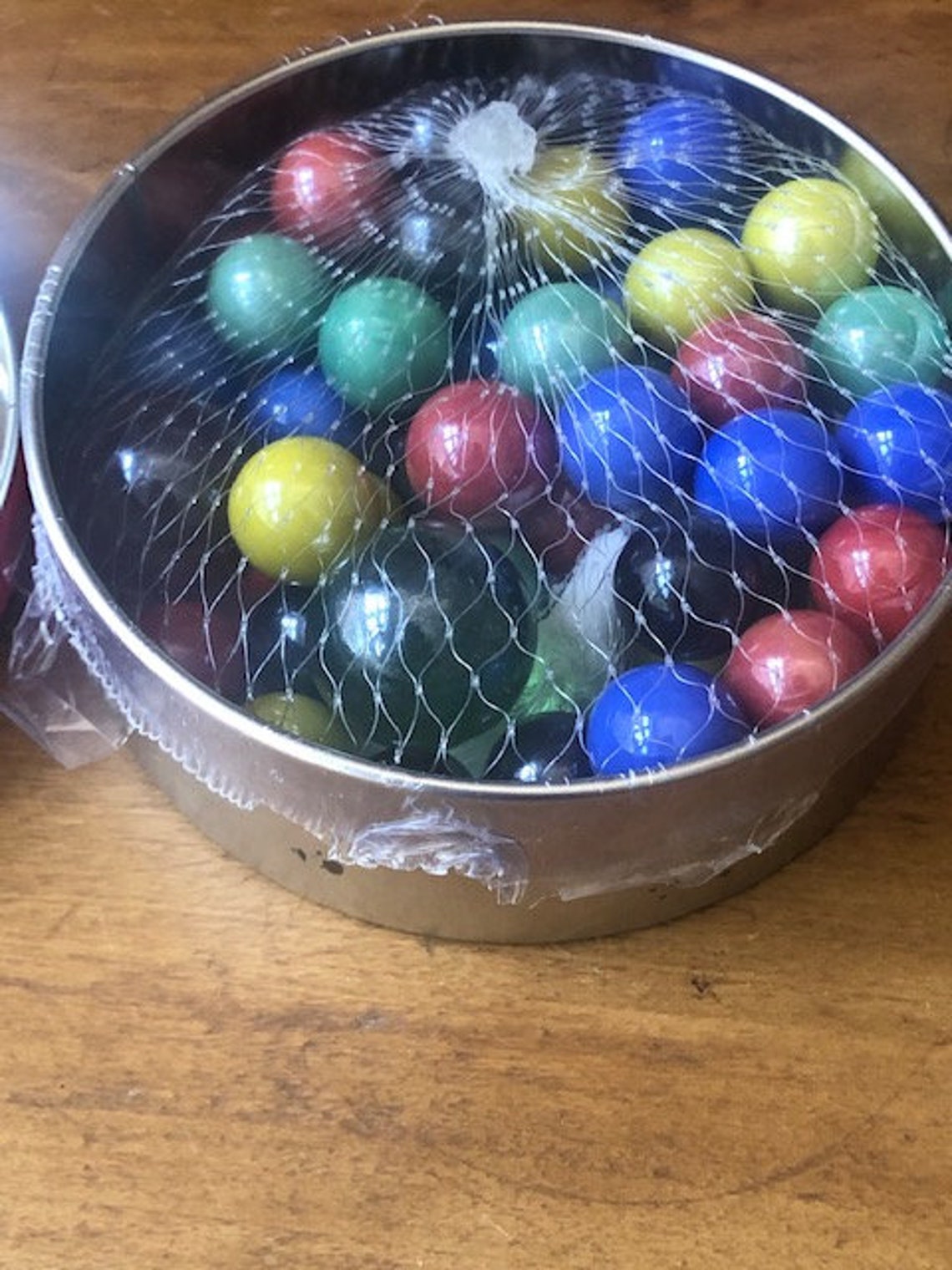 Vintage Tin of Marbles New in Sealed Tin - Etsy