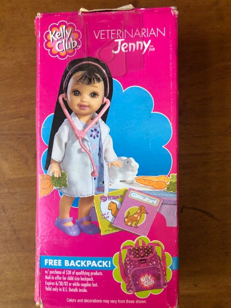 Vintage Kelly Club Veterinarian Jenny Doll With Bunny, Mattel, New in ...