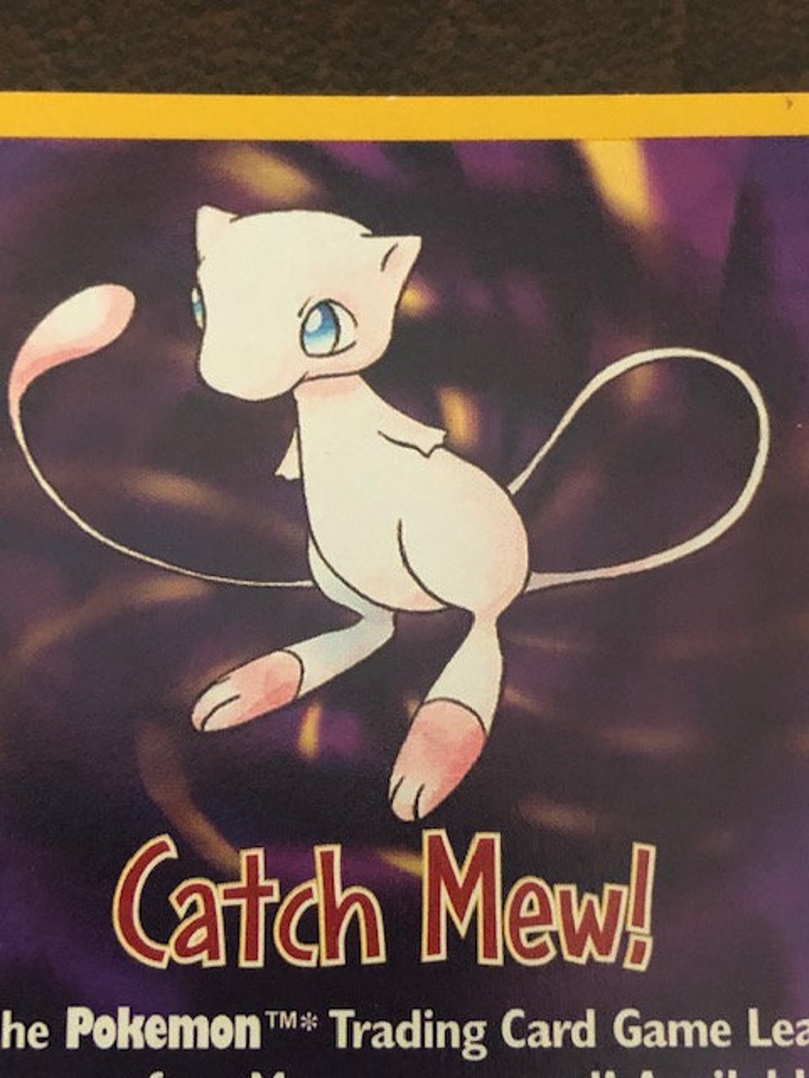 Vintagecatch Mew Pokemon Trading Card Promo for Pokemon - Etsy
