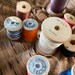 Vintage Wooden Fishing Spools of Rod Winding Fly Tying Thread, 14 ...