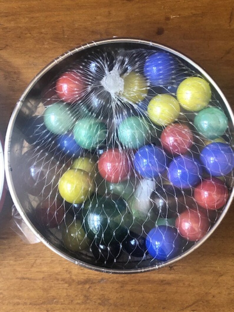 Vintage Tin of Marbles, New in Sealed Tin - Etsy