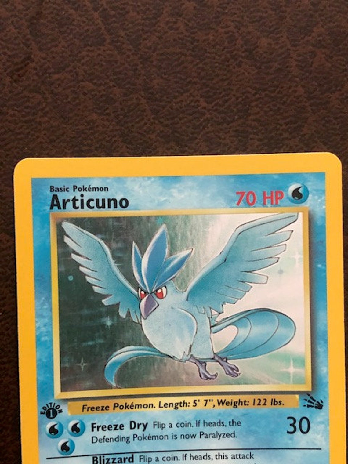 Pokemon Articuno Edition 1 Holographic Card Wizards of the - Etsy
