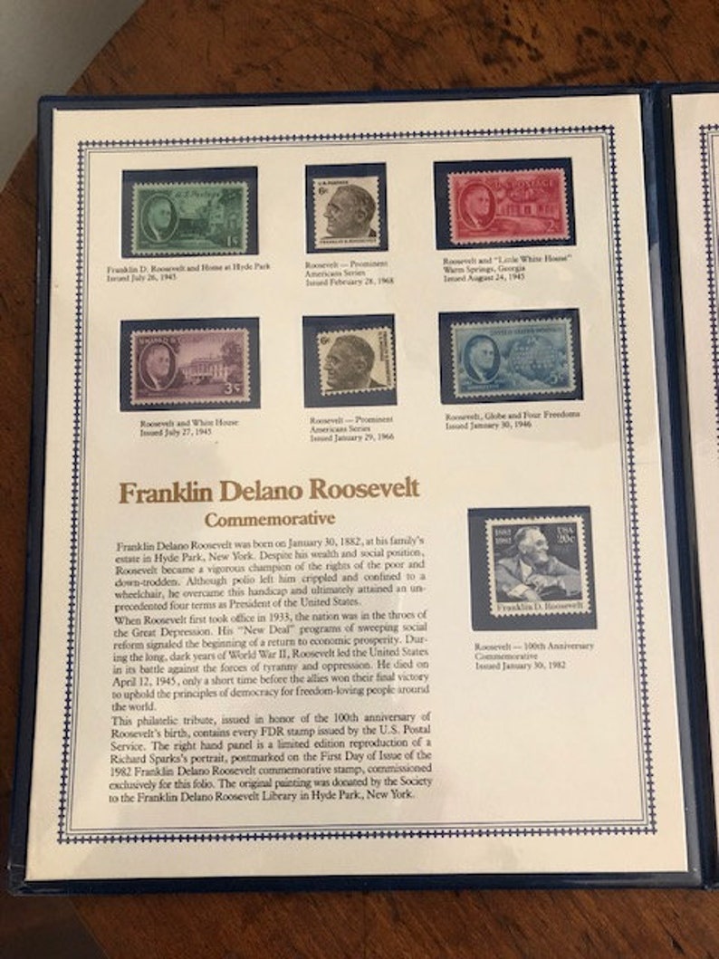 Vintage Postal Commemorative Society Franklin Delano Roosevelt ...