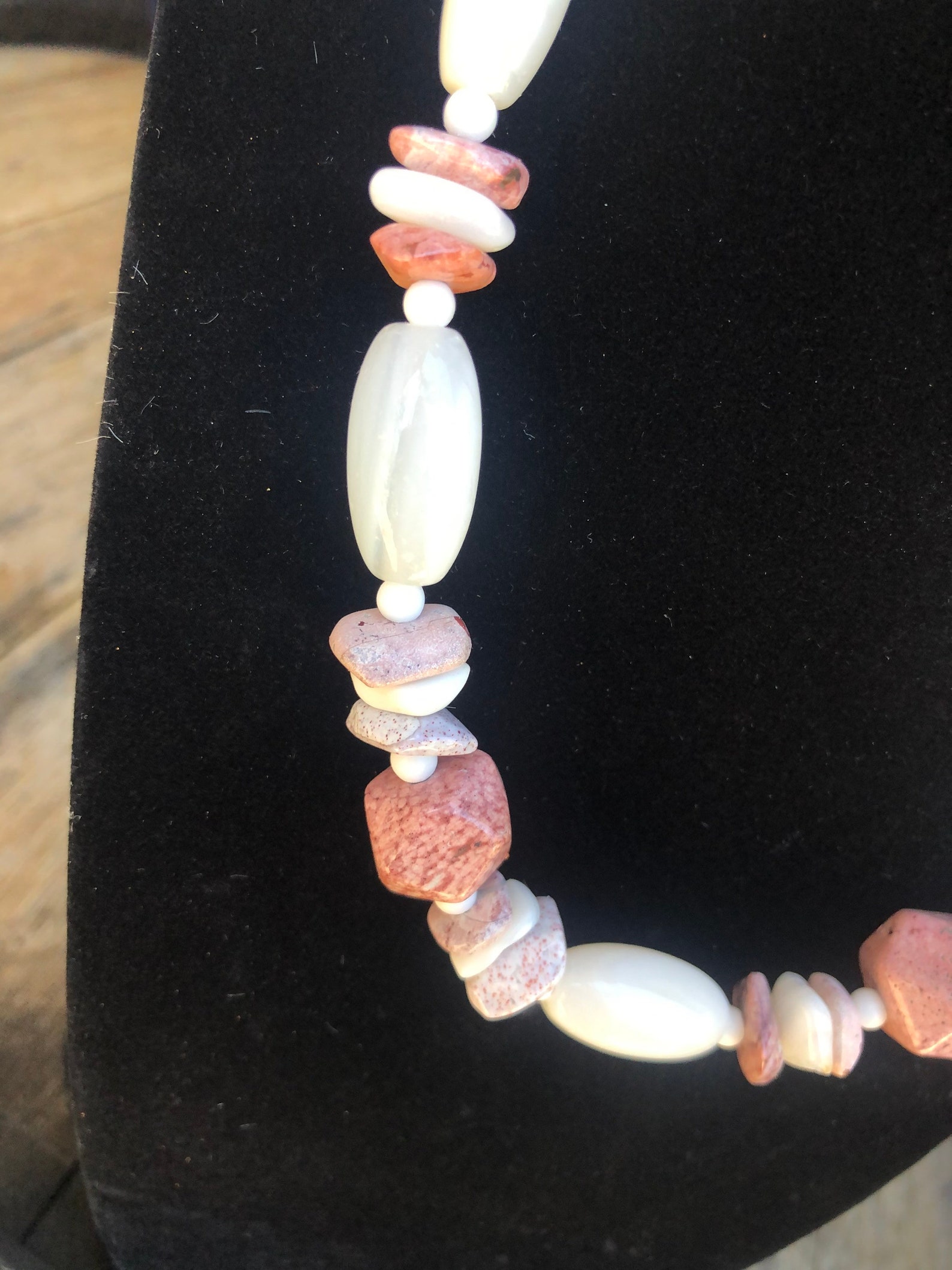 Vintage Karla Jordan Agate and Quartz 16" Choker, Nature Jewelry ...