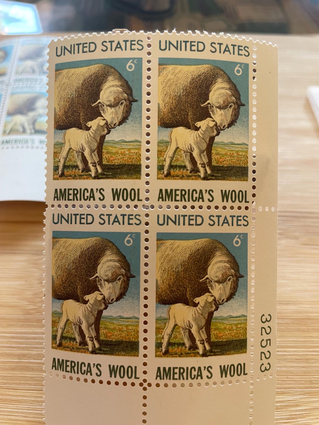 Vintage 6 Cent U.S. Postage Stamps, America's Wool, 1971 - Etsy