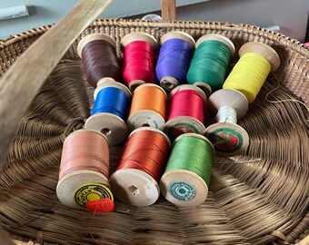 Vintage Fishing Spools of Rod Winding Fly Tying Thread and - Etsy