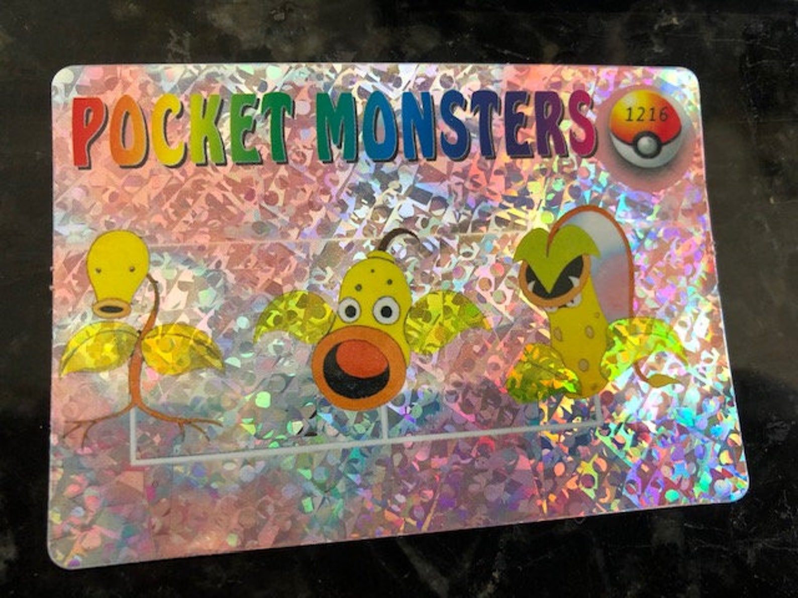 Japanese Pocket Monsters Vending Prism Holo Trading Stickers With Holo ...
