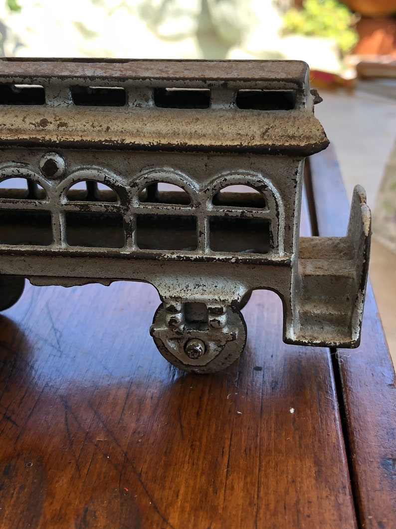 Antique Cast Iron Silver Train Coin Bank, Trolley Bank - Etsy