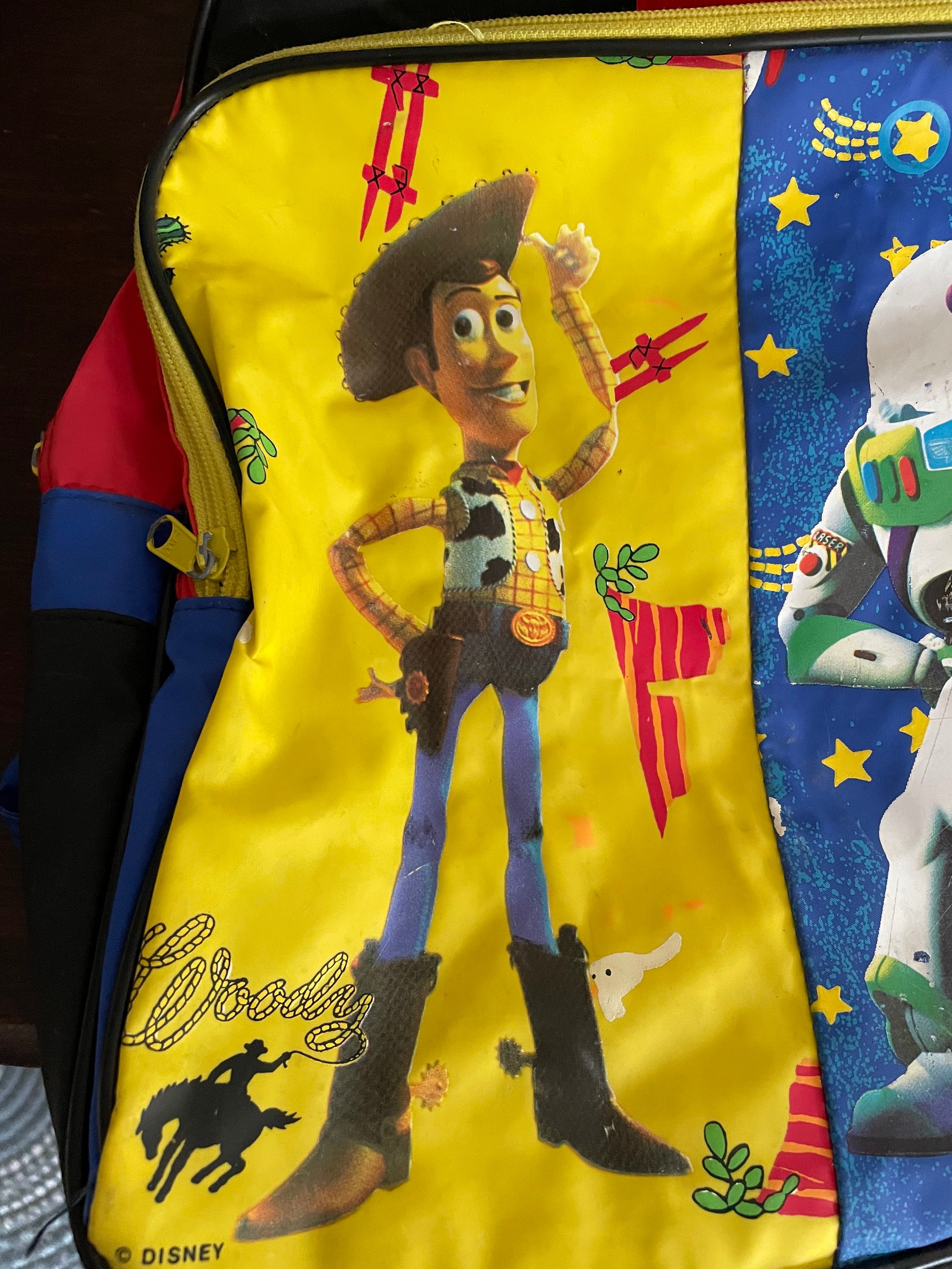 Vintage Disney Toy Story Woody and Buzz 1990's Backpack - Etsy