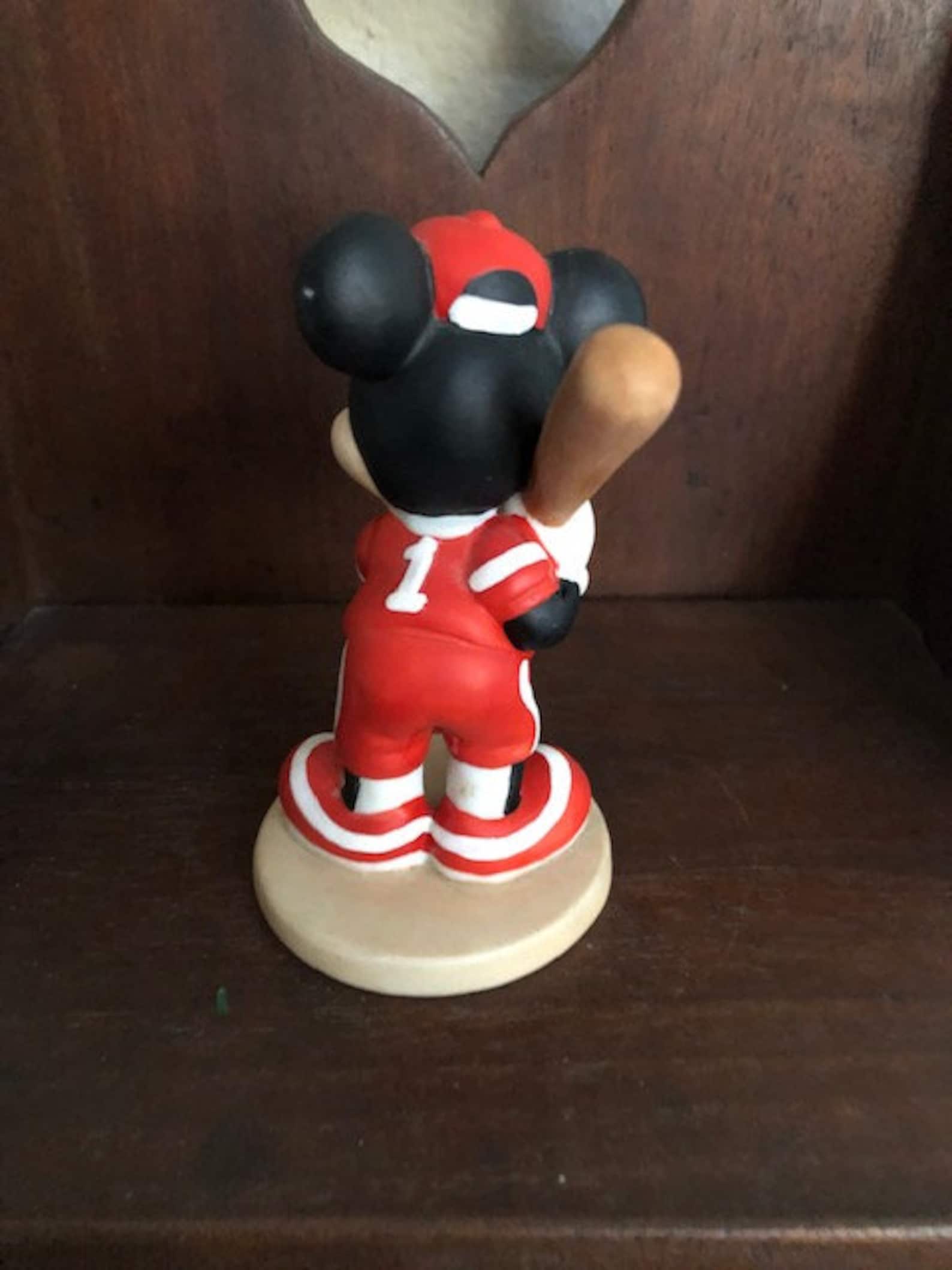 Mickey Mouse Porcelain Baseball Figurine, Number 1, Made in Sri Lanka ...