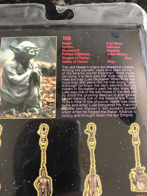 Vintage Star Wars 2 Key Chains Yoda Die Cast Metal and C 3PO - Etsy