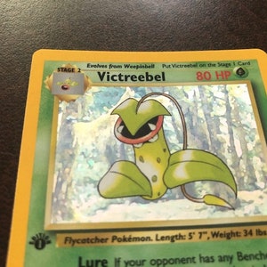 Pokemon Victreebel Edition 1 Holographic Card, Wizards of the Coast ...