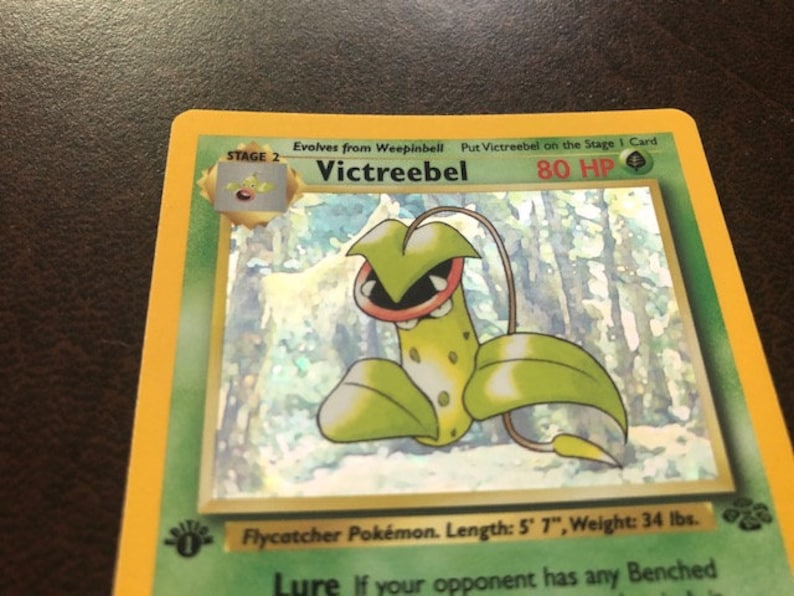 Pokemon Victreebel Edition 1 Holographic Card, Wizards of the Coast ...