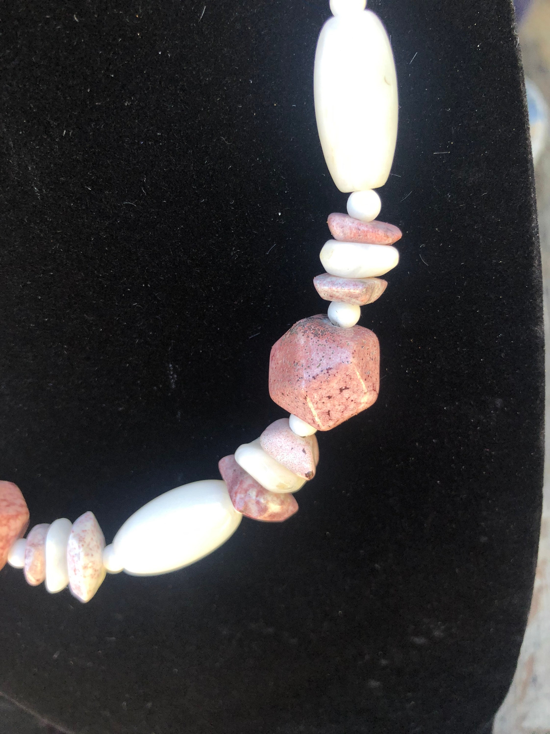 Vintage Karla Jordan Agate and Quartz 16" Choker, Nature Jewelry ...