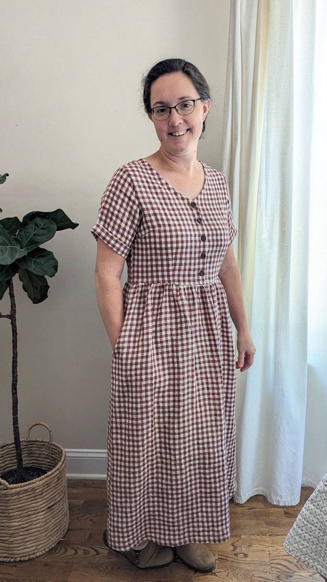 Women's Organic Linen Dress Nursing Friendly Slow - Etsy