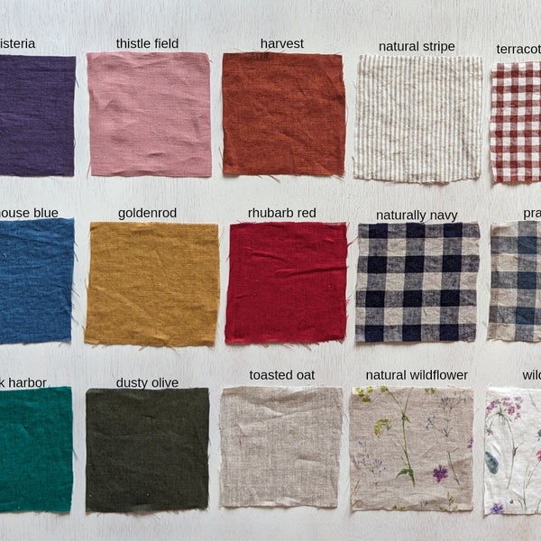 Linen Fabric Samples - Etsy